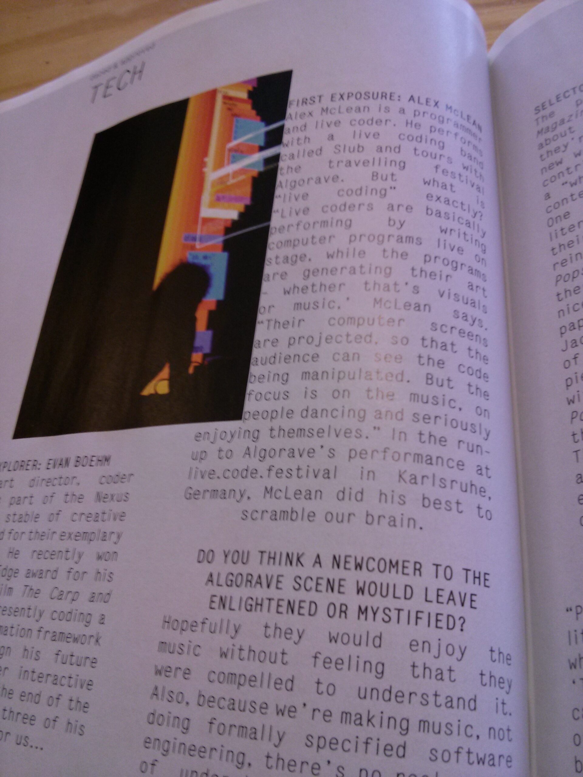 Appearances elsewhere – Alex McLean